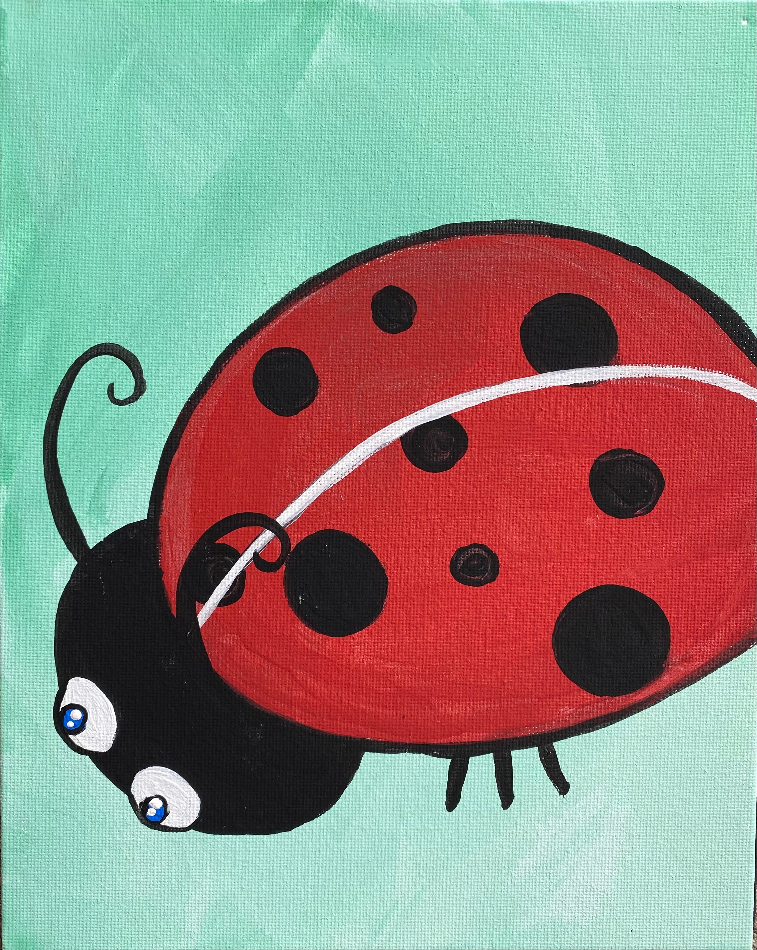 Lidya the Ladybug | Your Bearded Artist - Traveling Paint Parties and ...